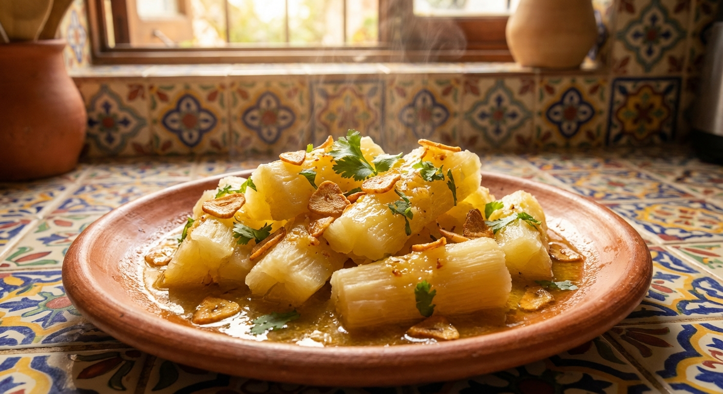 Yuca con Mojo Cubano: Receta Tradicional Paso a Paso — Aroma de Cuba